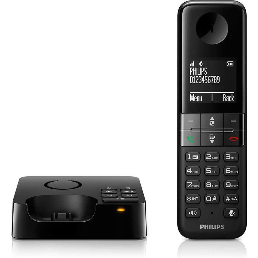 PHILIPS D4751B Cordless landline phone with answering machine ...