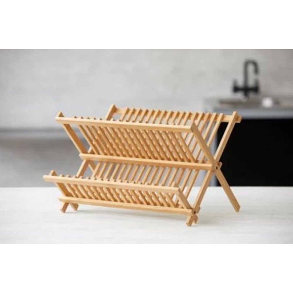 Dish Rack - Wooden Dish Rack | Foldable | dish rack | bamboo wood ...