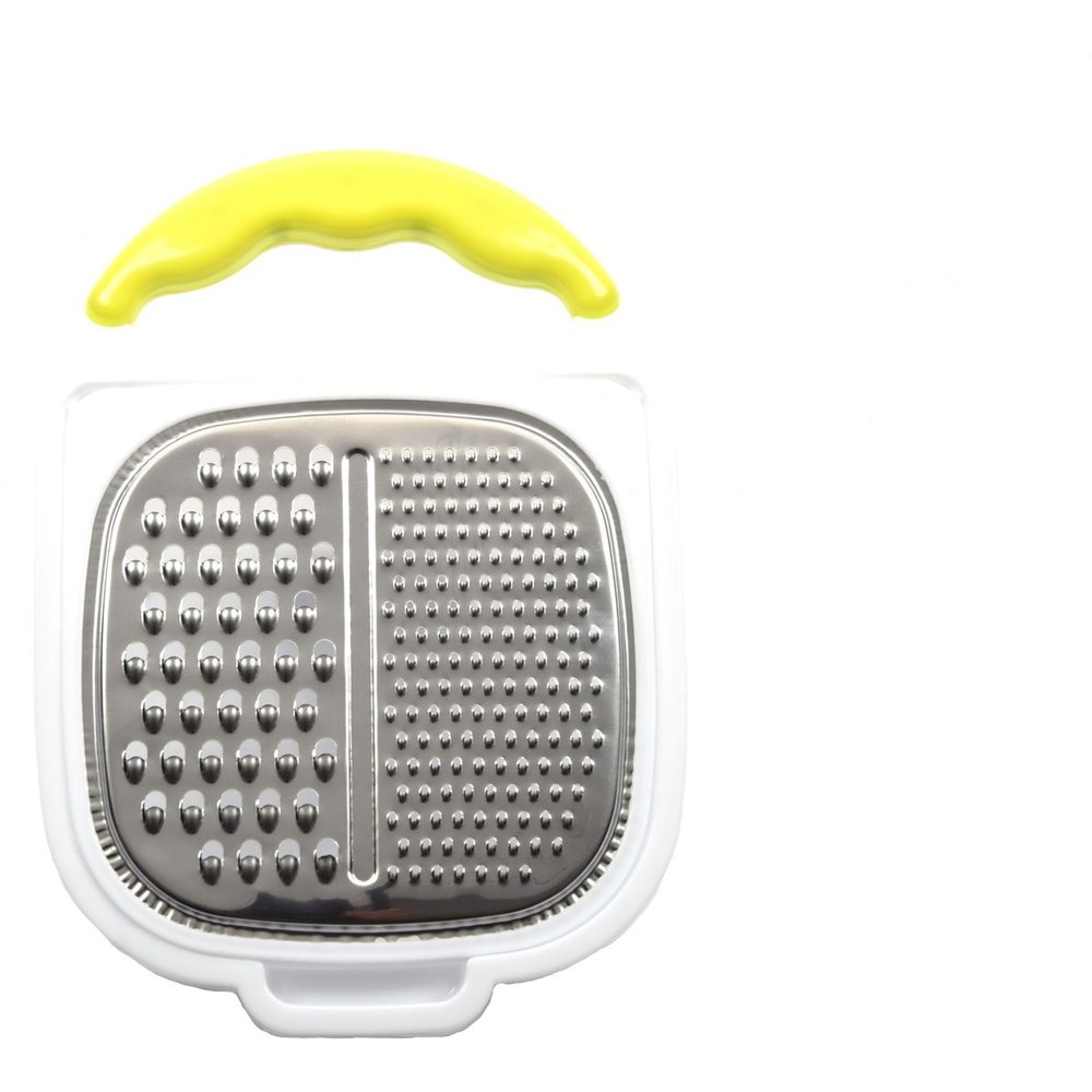 Kitchen grater Plastic stainless steel| Grater with storage tray and ...