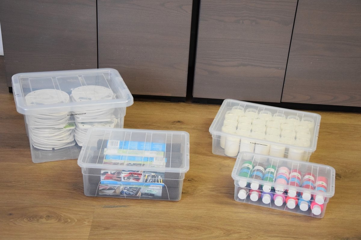 Set of 4 Storage Boxes| Storage | Storage bin | Storage box | Storage ...