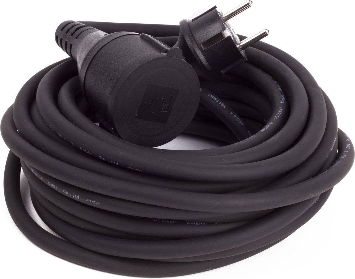 Extension Cord Rubber with Edge Earth 10 meters - Discountershop.nl