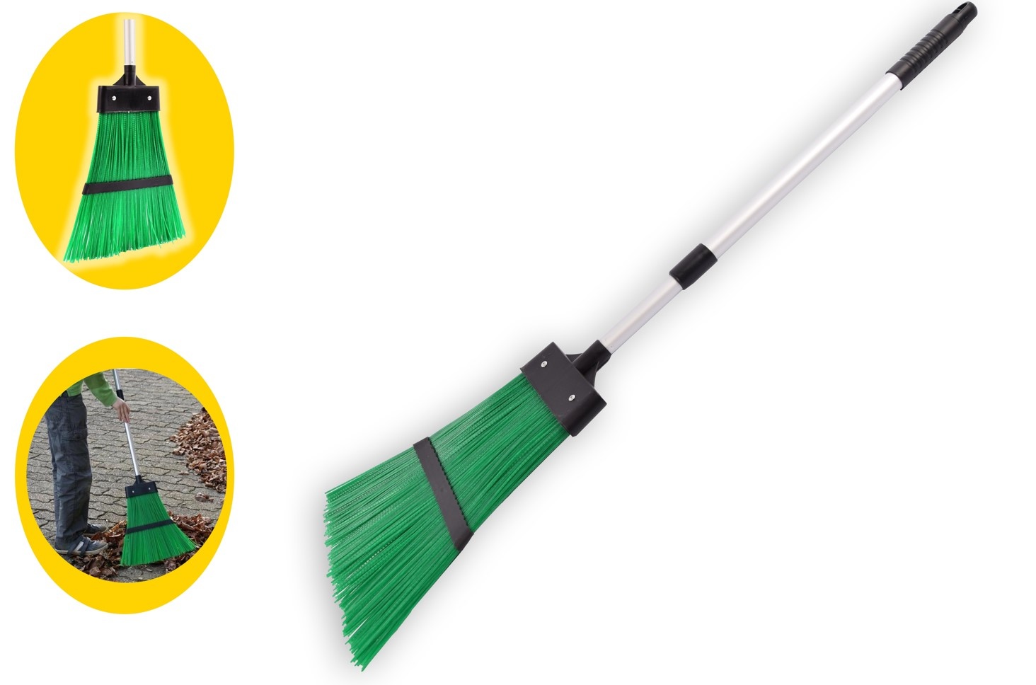 Retractable garden broom 29 X 3 X 136 CM - Broom with telescopic handle ...