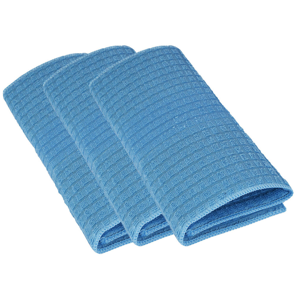 3x Blauwe Vaatdoeken (30x40 cm) | Maak Schoonmaken Leuk en Eenvoudig ...