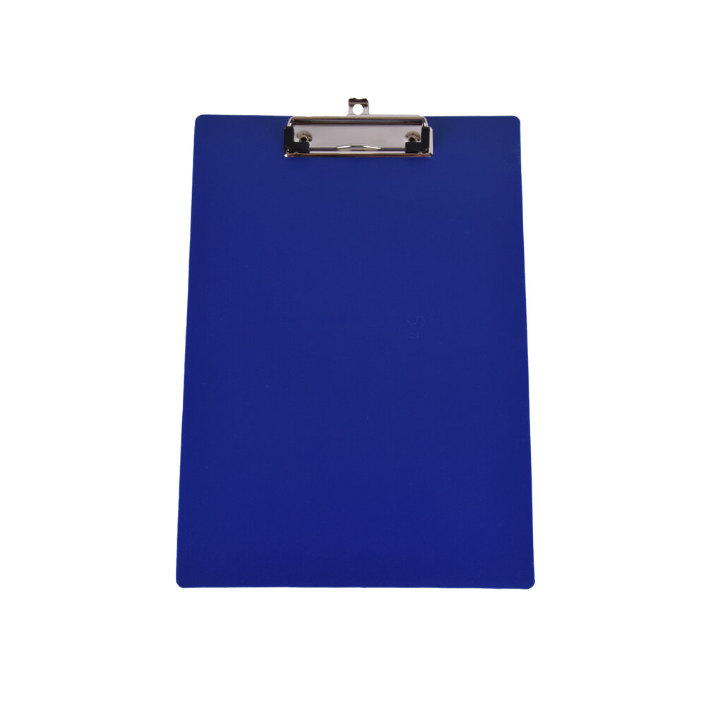 Plastic Clipboard A4 | Blue | 22x31x31 cm | Lightweight - Discountershop.nl