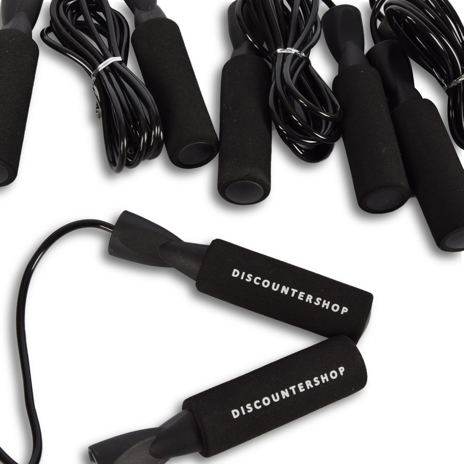 Springtouw | Zwart | Speed rope | Set van 4 | lengte 2.74cm ...