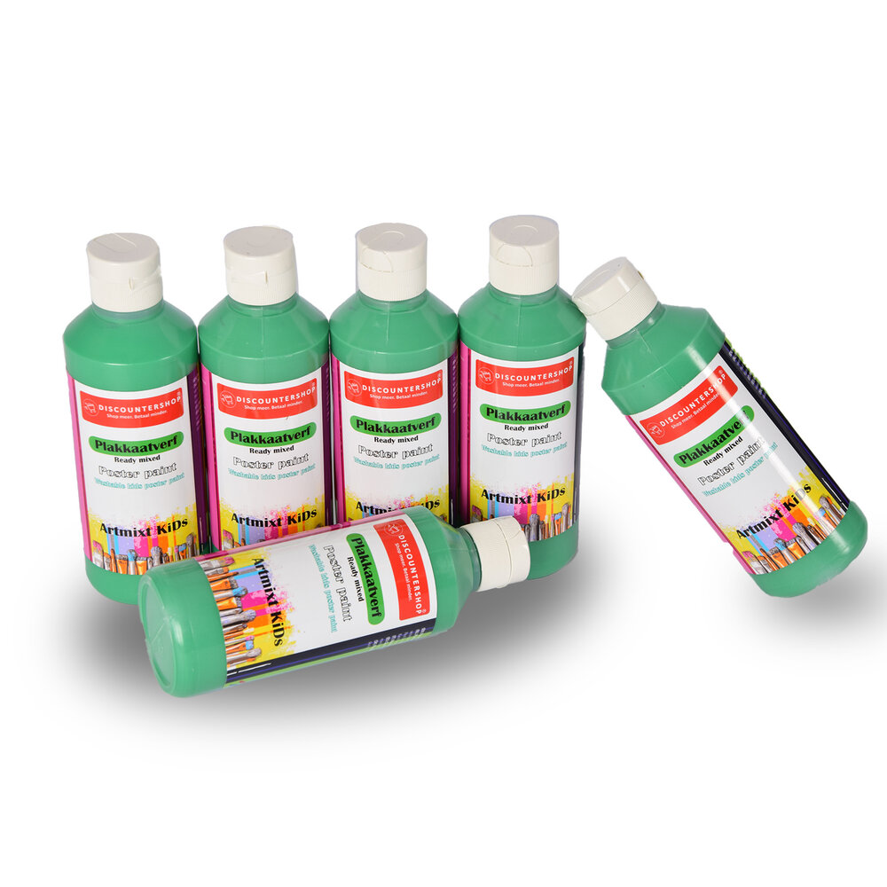 Poster Paint | 6-Piece Set | Green | Craft Paint | 250 ml each ...