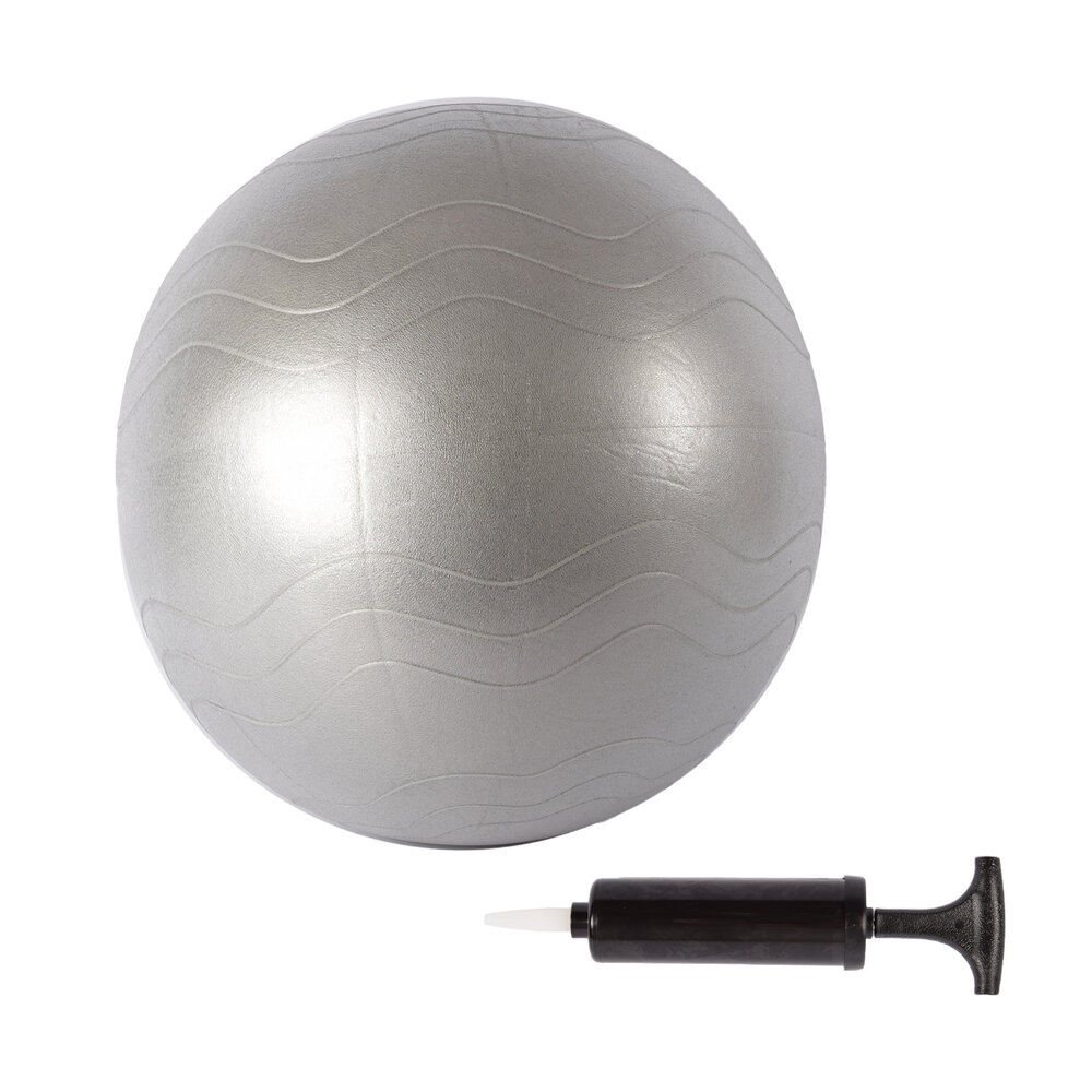 Grijze YogaBal 65cm | Anti-burst PVC | Fitness & Pilates ...