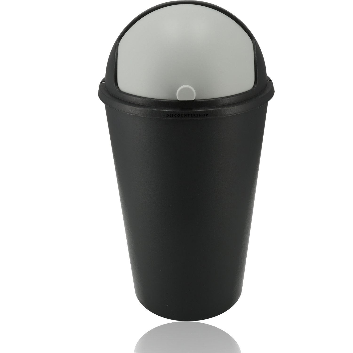 25-Litre Plastic Dustbin - Round Garbage Bin with Lid for Home Office ...