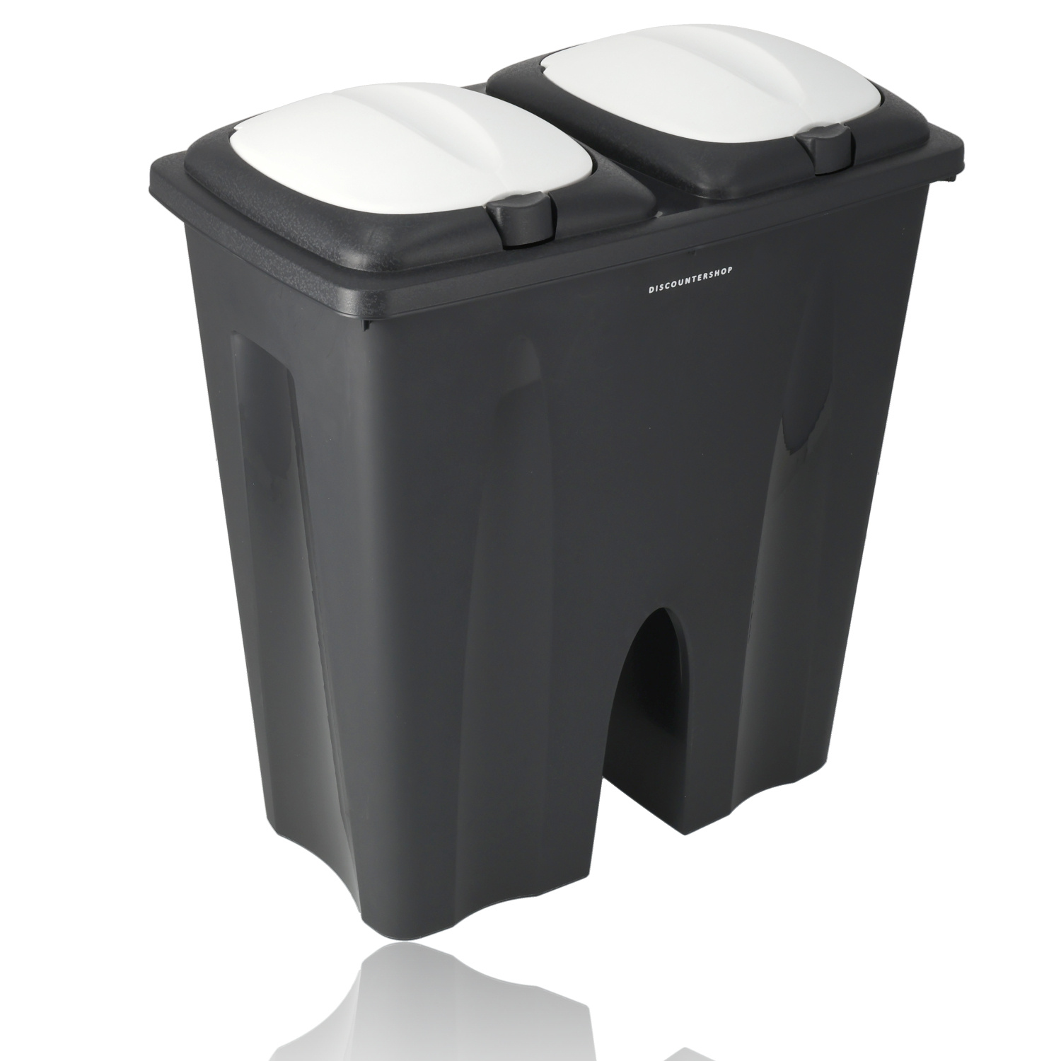 Double Garbage Bin 50L – Waste Separation with 2x25L Compartments ...