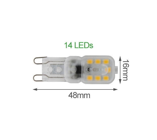 G9 LED Lamp - 3 Watt - 230 Volt - Warm Wit - Ledtohave