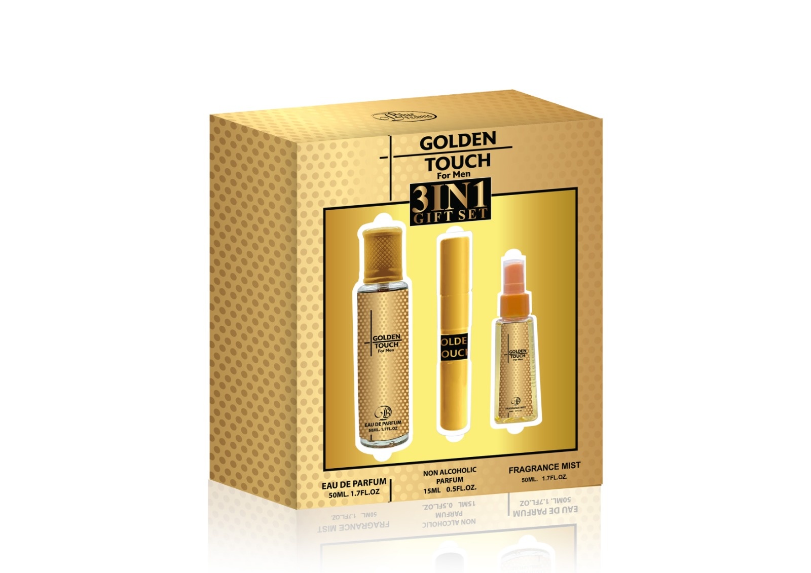 Golden Touch giftset for men 3 pcsEuro parfums BV