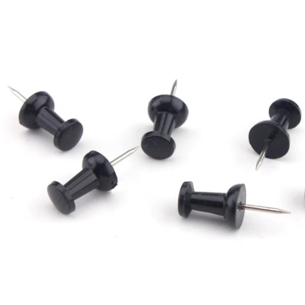 Push pins - Zwart - 50 stuks Bestel nu! | Kurk24.nl | - Kurk24