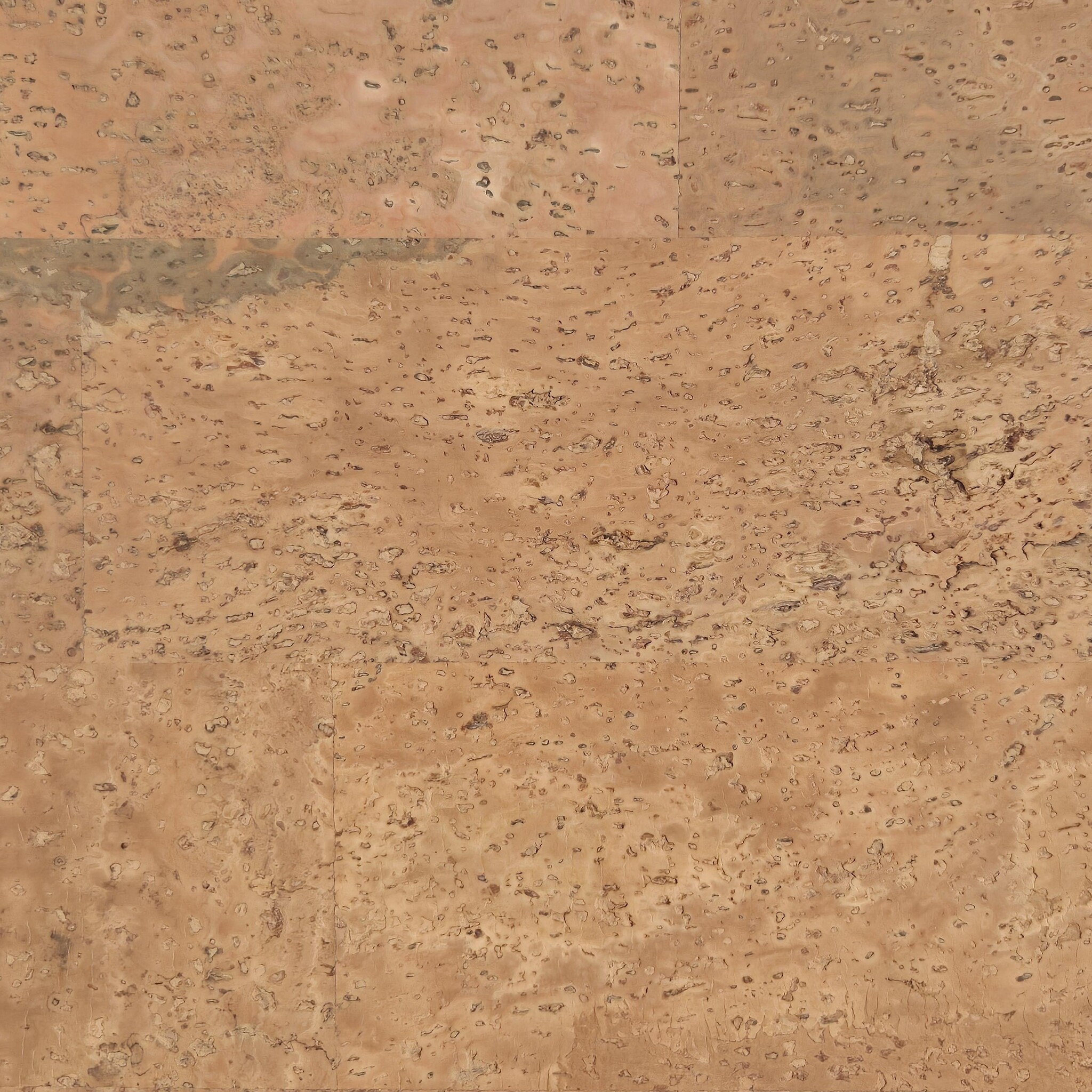 Ongelakte plak kurkvloer - Giara - 60 x 30 cm. - per m² - Kurk24