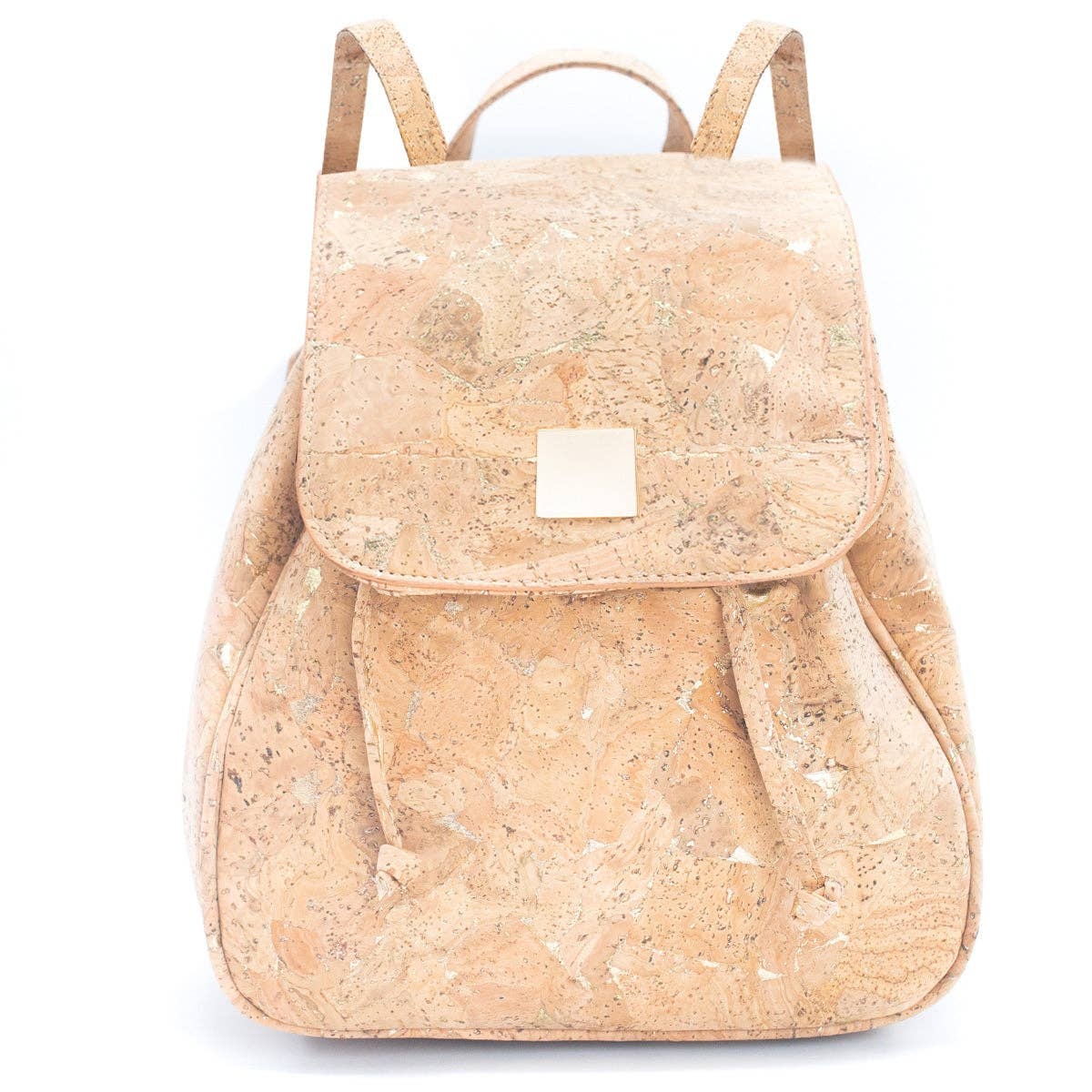 Kurk rugtas Dames – Lina in Naturel Goud | Stijlvol & Duurzaam - Kurk24