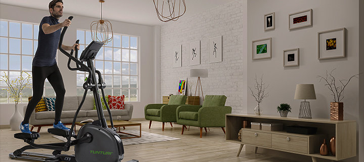 Hometrainer Cardio Fit B40 - Fitnessfiets met lage instap - Tunturi Fitness
