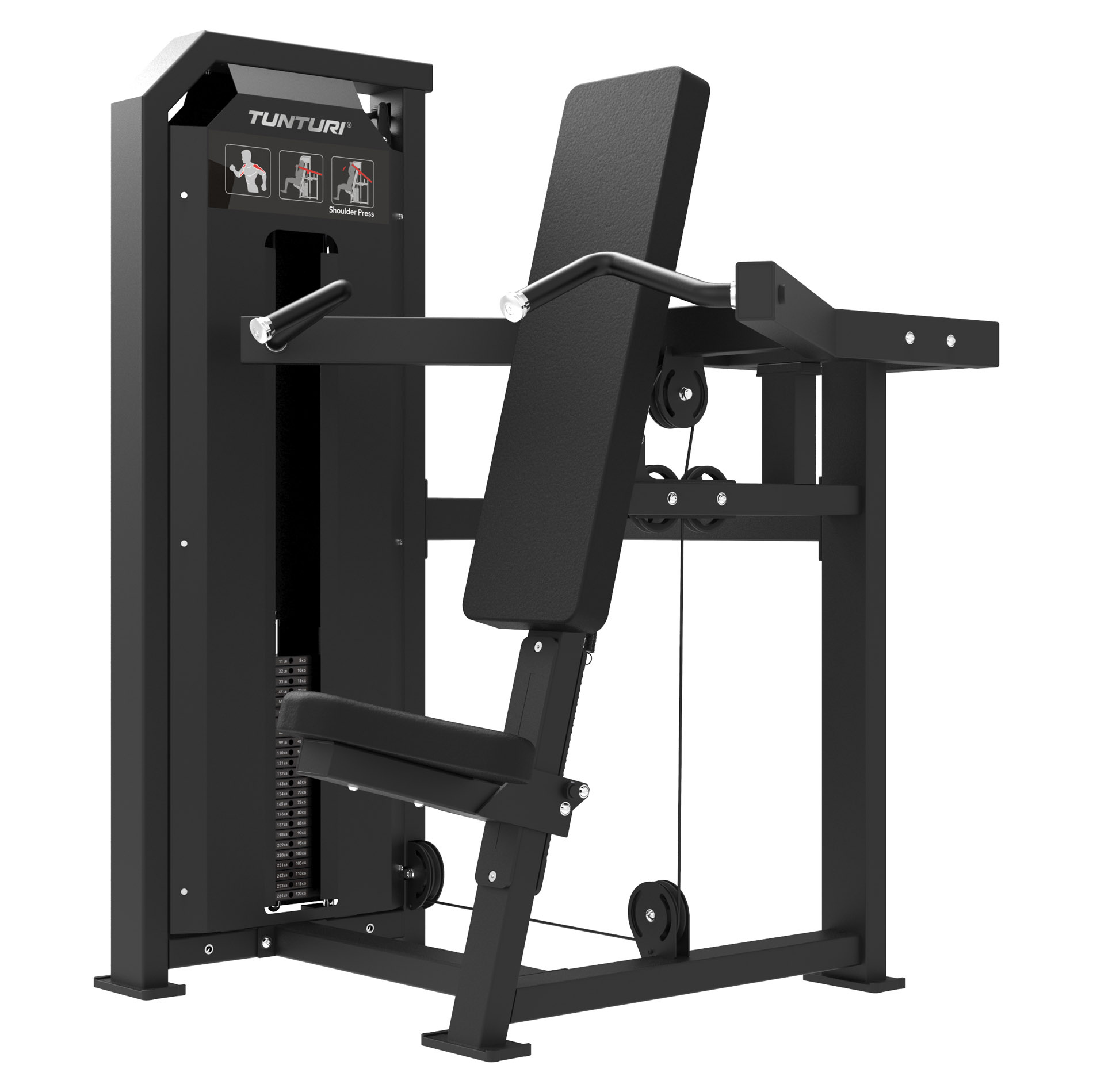 Platinum Shoulder Press Kraftstation - Selectorized - V-Serie - Tunturi ...