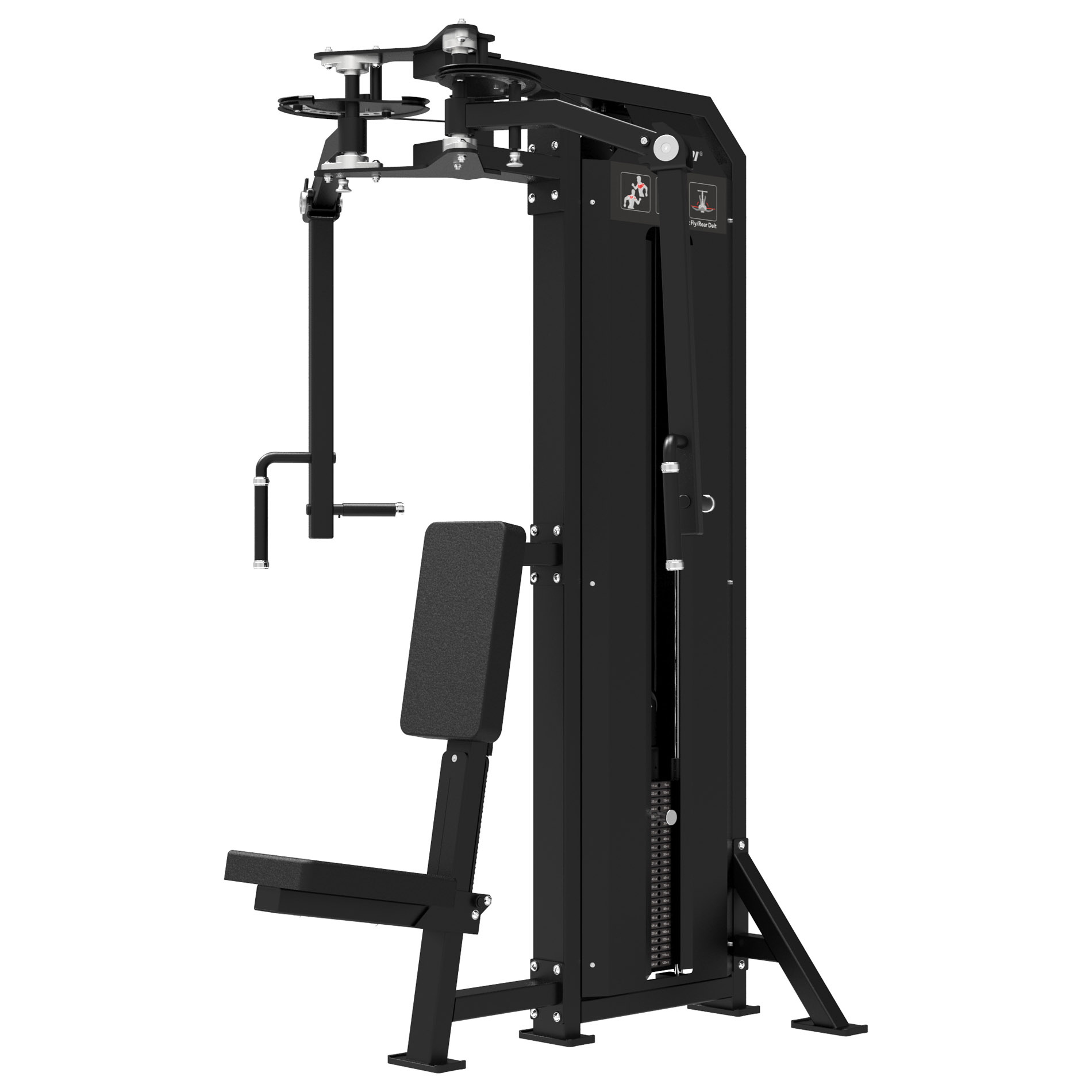 Platinum Dual Pec Fly/Rear Delt Krachtstation - Selectorized - V-series ...