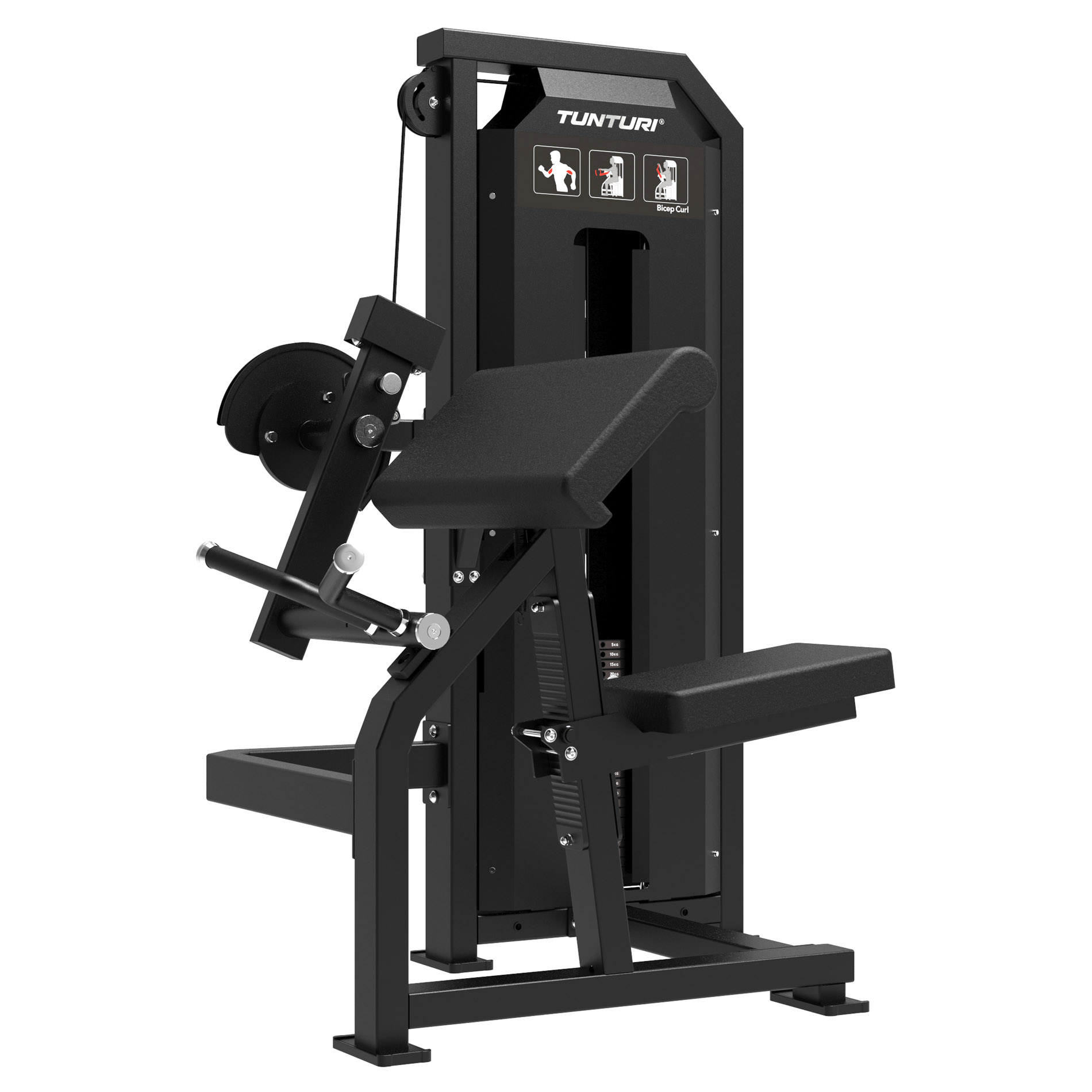 Platinum Bicep Curl Strength Station - Selectorized - V-Series ...