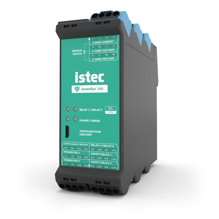 Istec SpeedSys 200 - SIL 2 overspeed protection module - Istec Webshop