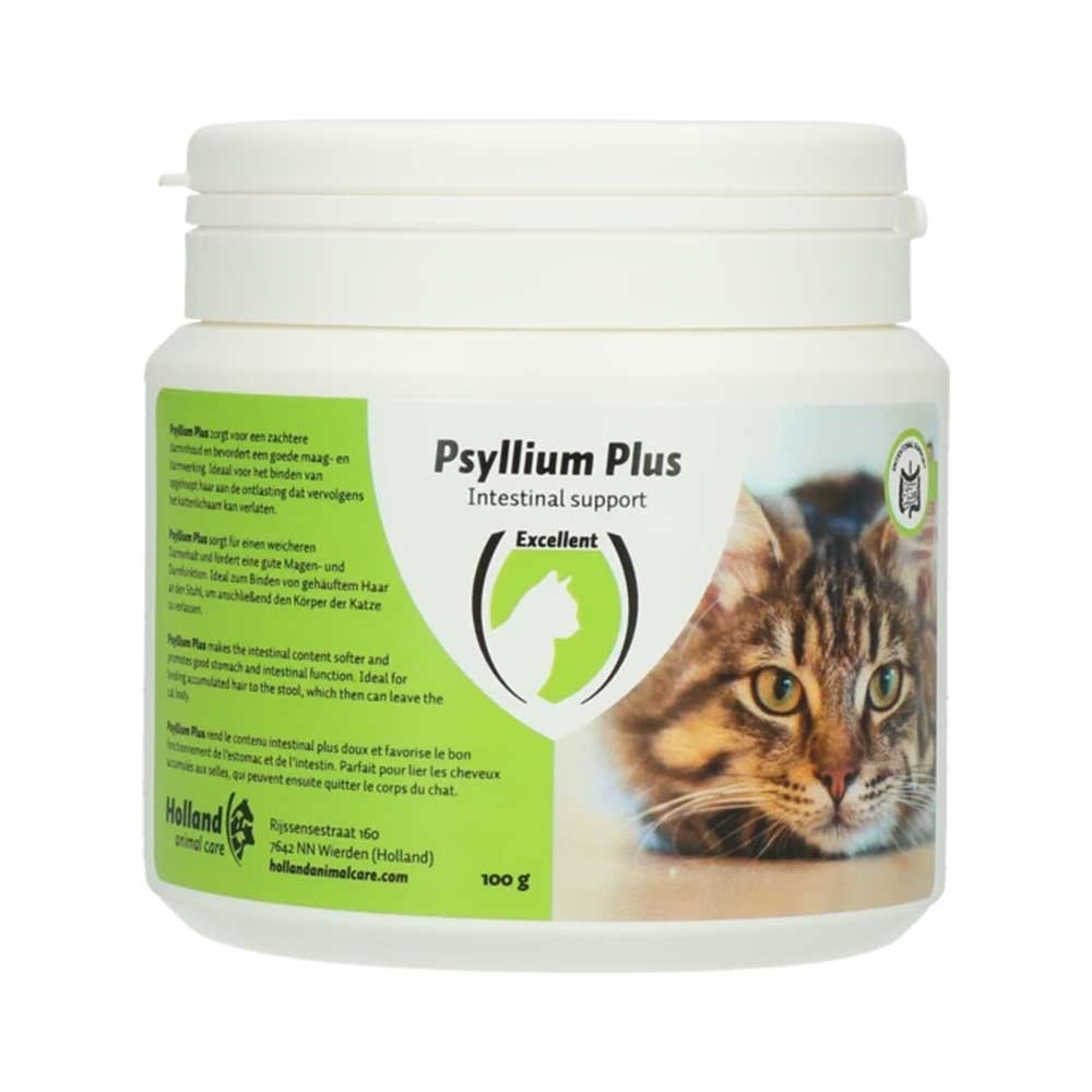 Excellent Psyllium Plus Kat 100 gram - Poezenbazen - Poezenbazen.nl