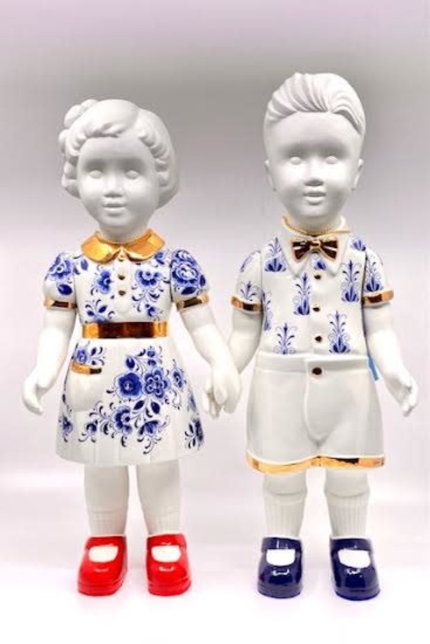 Lammers en Lammers Piet Blouse Delfts blauw kopen - Melting Pot Amsterdam