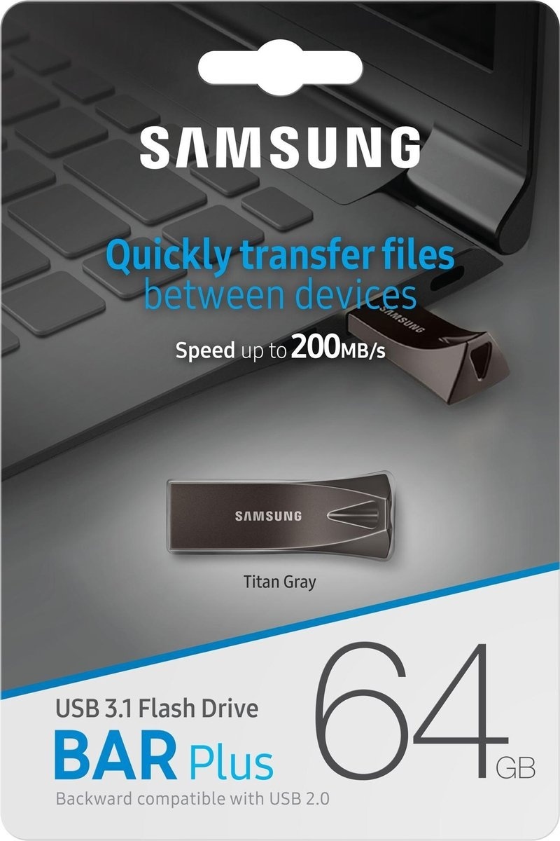 Samsung USB 3.1 Flash Drive Bar Plus 64GB - Audiomix