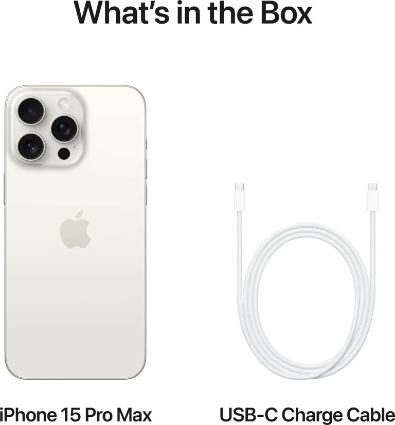 Apple iPhone 15 pro max 256GB white titanium - Audiomix
