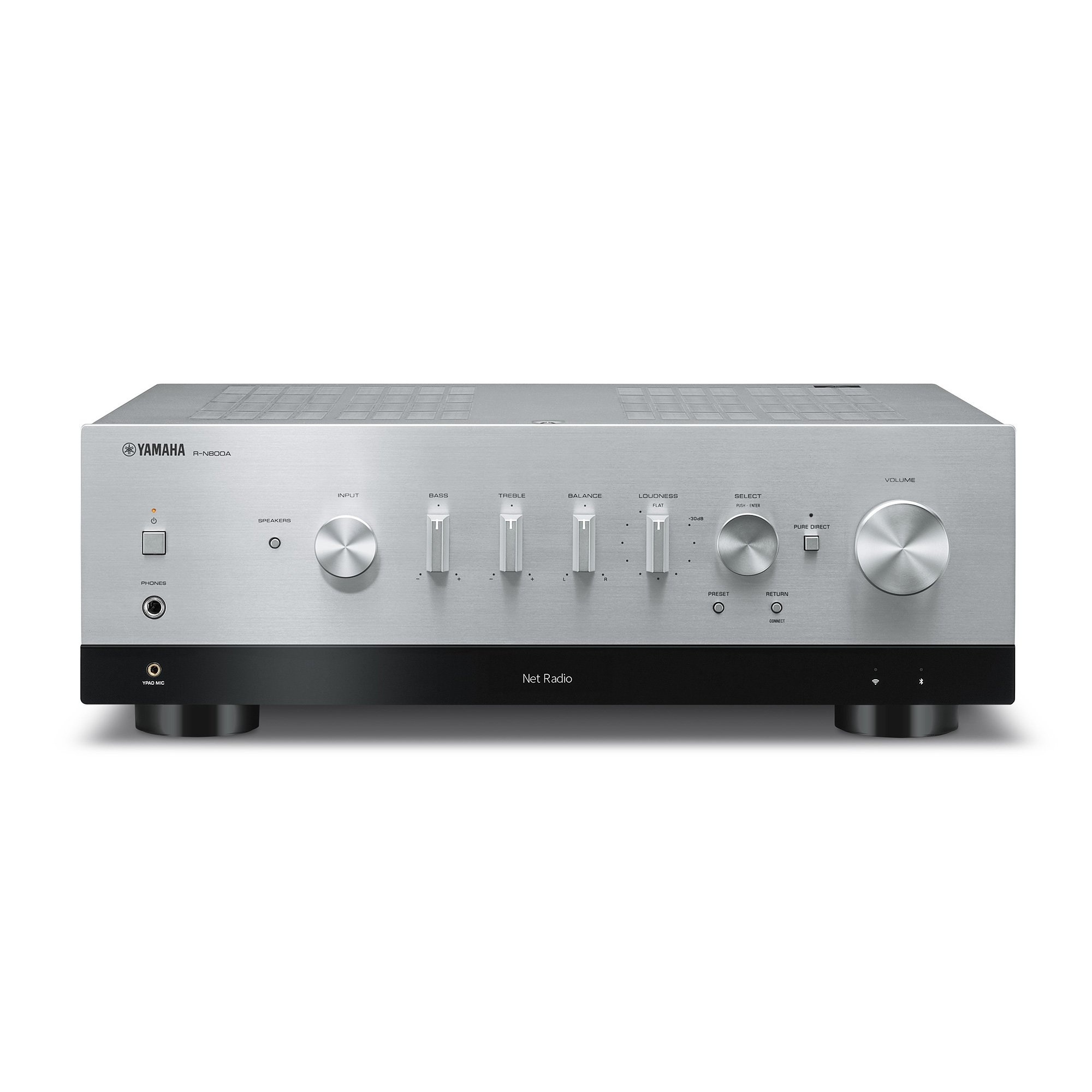 Yamaha R-N800A versterker zilver - Audiomix