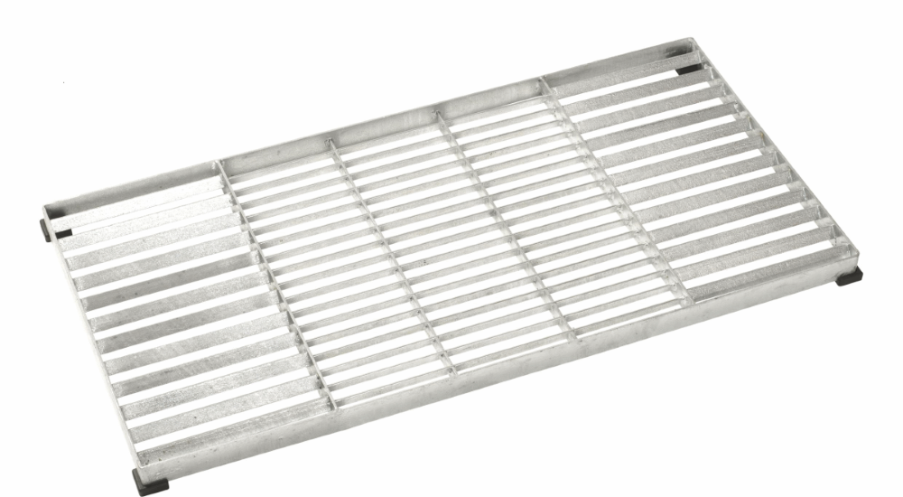 Cubic outdoor door mat and grid 80x40 cm in galvanized steel - PLUS ...