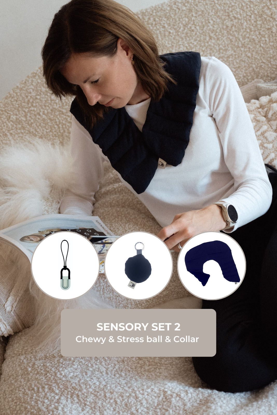 Sensory Set 2: chewy fidget + stress ball + weighted collar - SAM ...