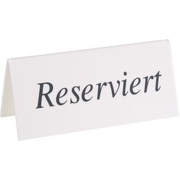 Reserviert Schilder