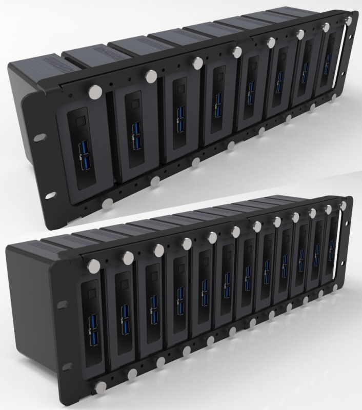 19inch 3U rack to mount 1-12 NUC(Raspberry Pi frames also availalable ...
