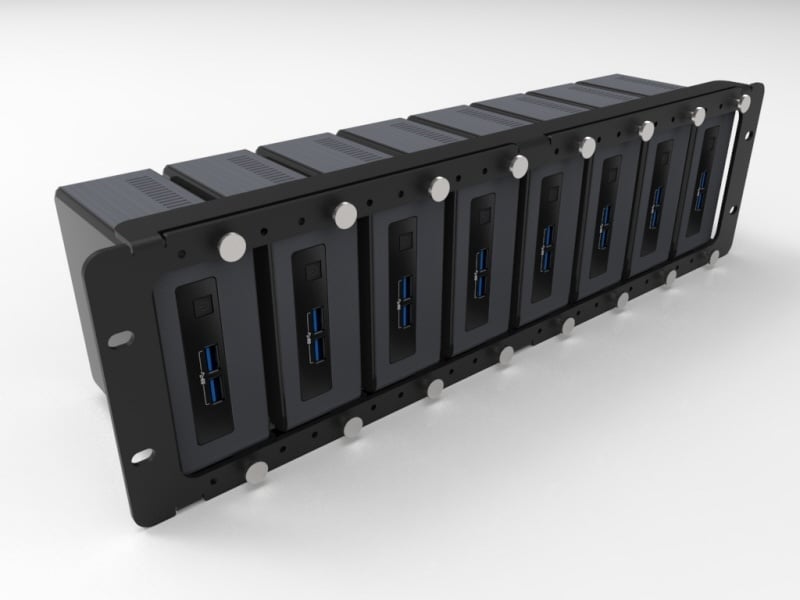 19inch 3U rack to mount 1-12 NUC(Raspberry Pi frames also availalable ...