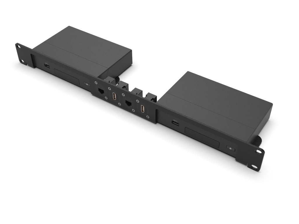 19 inch rack mount for 1-2 Intel NUC 8 Rugged (NUC8CCHK “Chaco Canyon ...