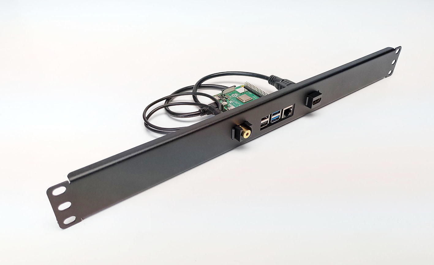 19 inch rack mount 1U for 1 RASPBERRY Pi - MyElectronics
