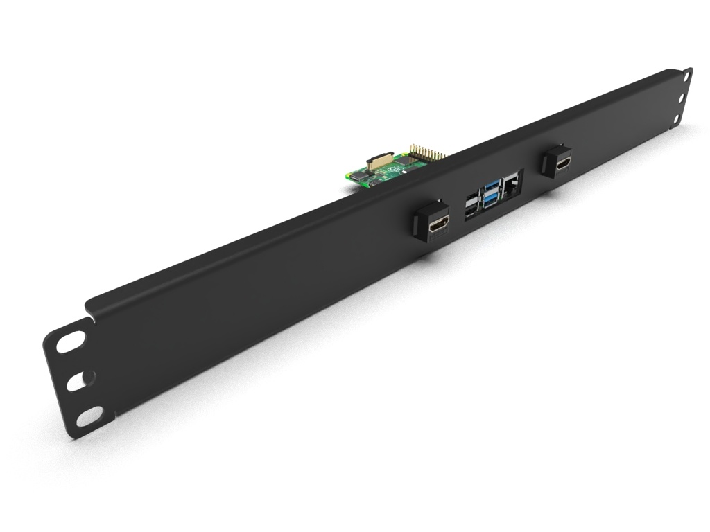 19 inch rack mount 1U for 1 RASPBERRY Pi - MyElectronics