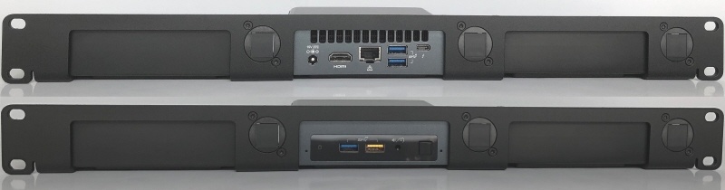 NUC 1U 19inch RackMount Blind plate set of 2 - MyElectronics