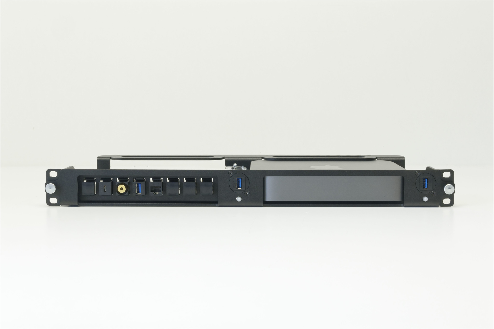 Mac mini RackMount for 1 Mac mini 2023 M2- M2 Pr0 + 8-slots I/O panel ...