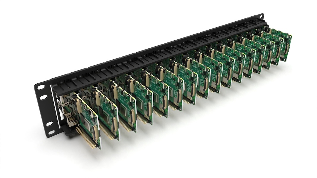 19 inch rack mount 2U for 16x RASPBERRY Pi - each Pi FRONT REMOVABLE ...