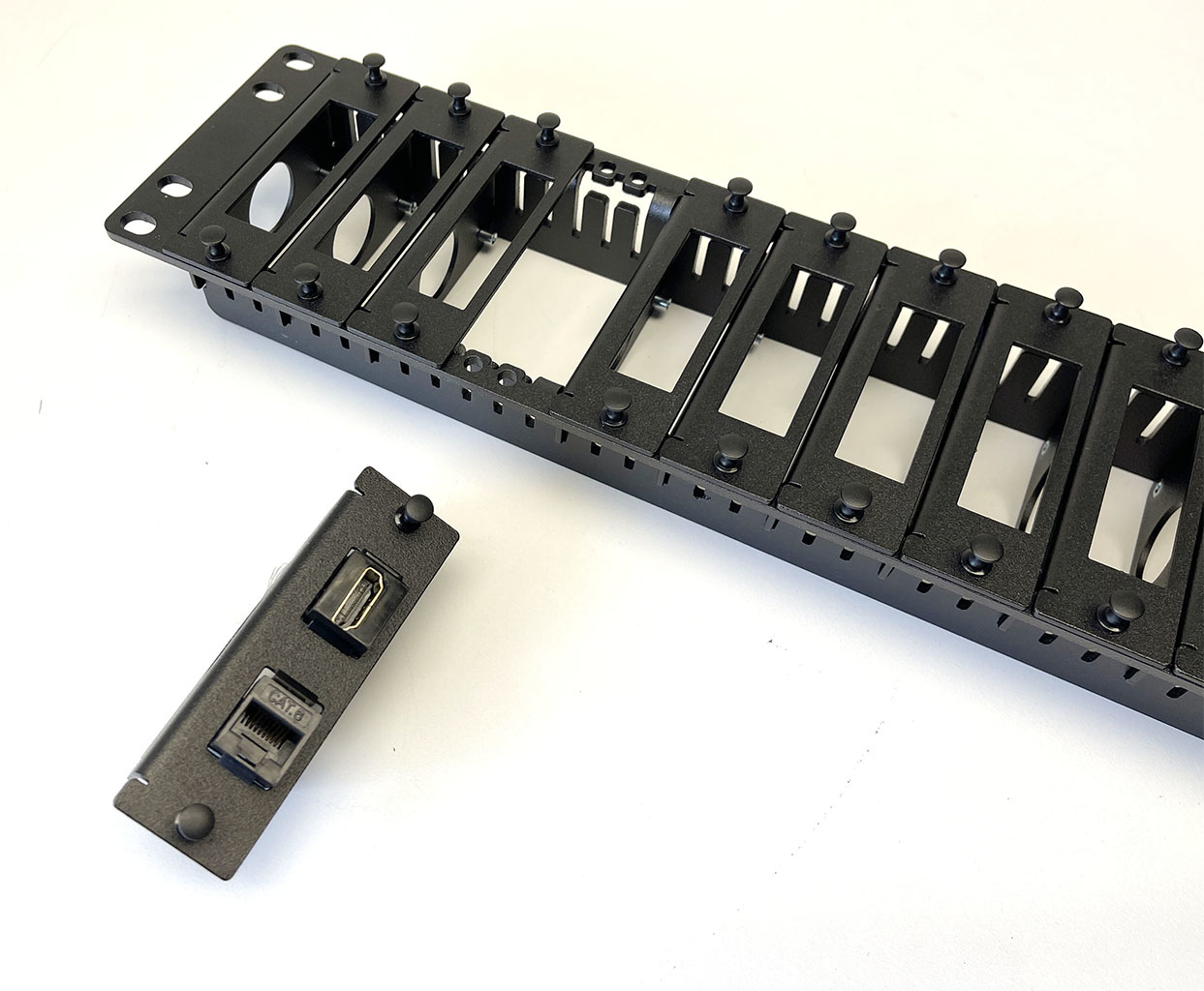 I/O panel 2-slots for 2U Raspberry Pi rack mount - MyElectronics