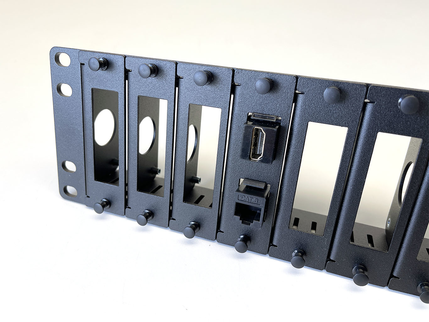 I/O panel 2-slots for 2U Raspberry Pi rack mount - MyElectronics