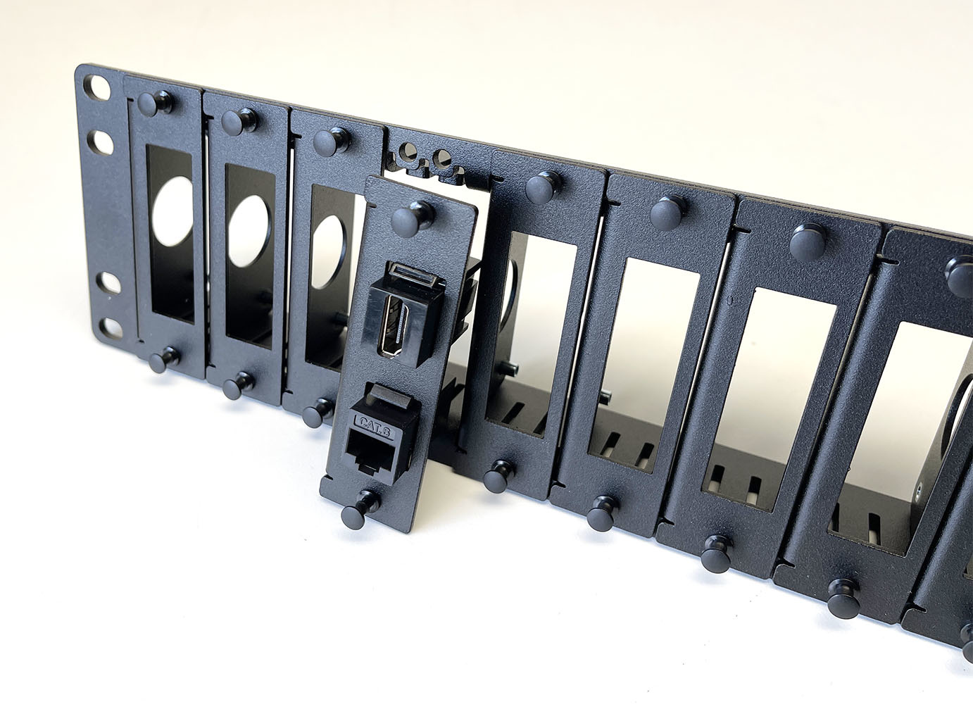 I/O panel 2-slots for 2U Raspberry Pi rack mount - MyElectronics