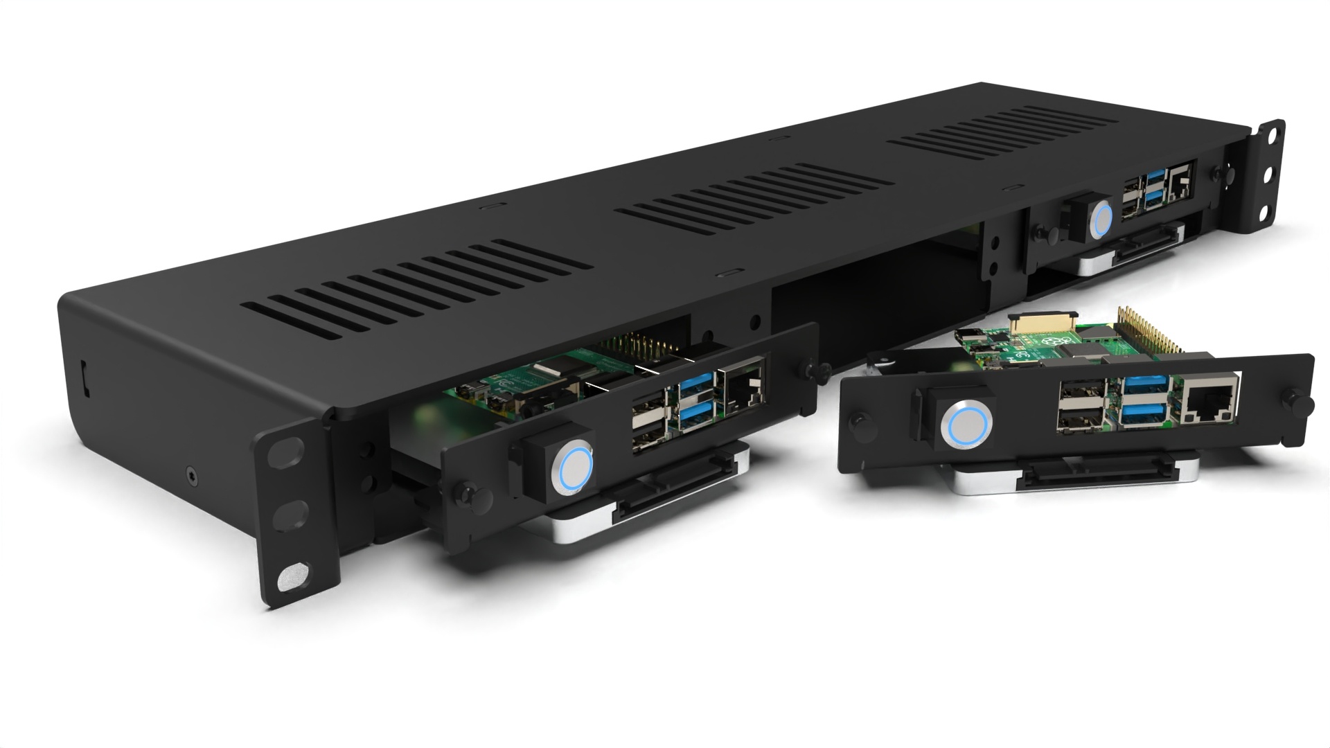 Raspberry Pi + SSD tray for Pro Enclosed - FRONT REMOVABLE - MyElectronics