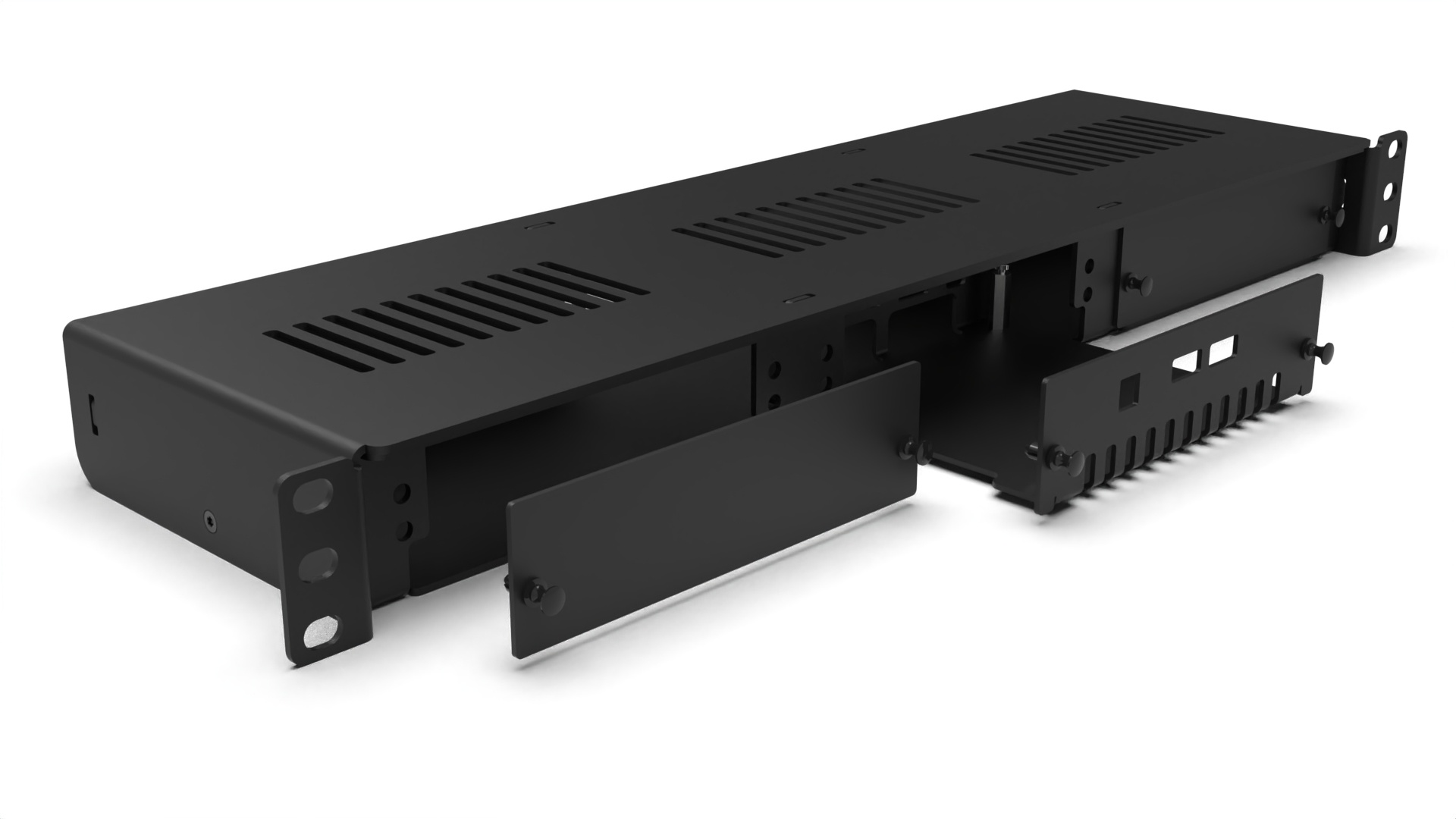 1U rack mount Pro Enclosed NUC11/12/13 Pro Board - FRONT REMOVABLE ...