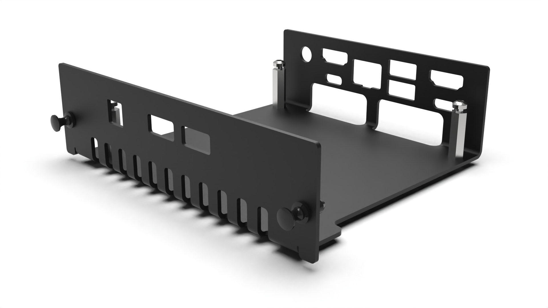 1U rack mount Pro Enclosed 3x NUC11/12/13 Pro Board - FRONT REMOVABLE ...