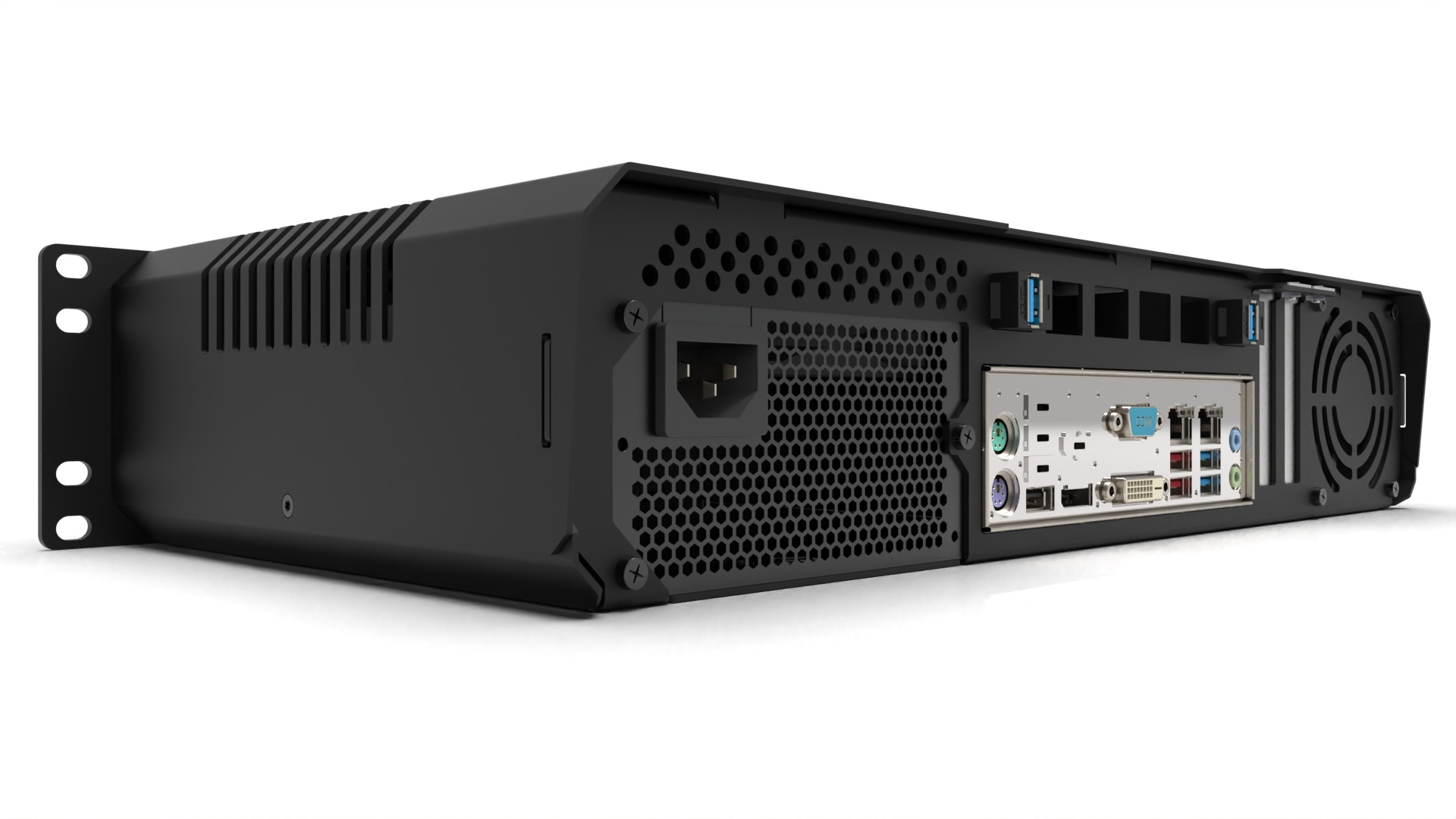 19 inch 2U mini-ITX case short depth - MyElectronics