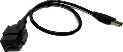 USB-C connector/insert met afneembare kabel (USB-A-C) - MyElectronics