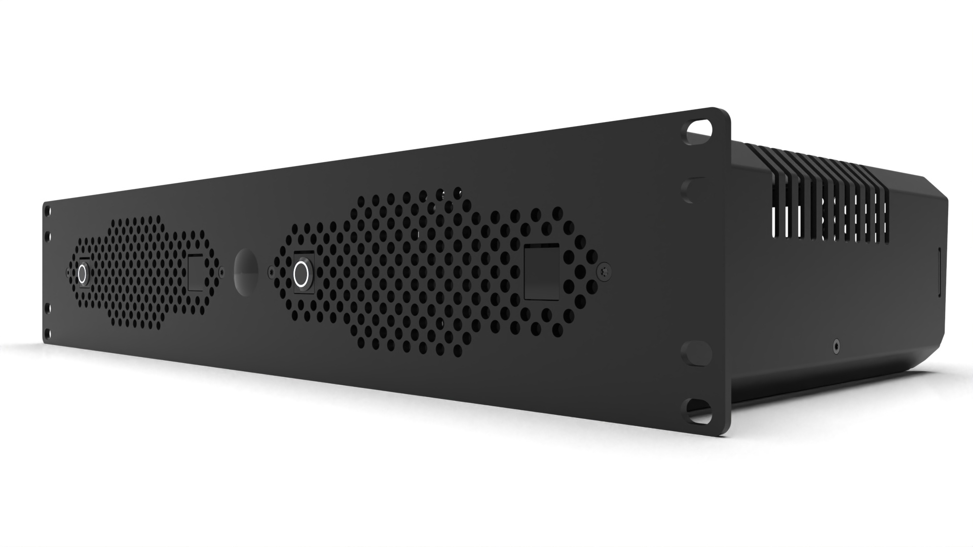 19 inch 2U mini-ITX case for Dual Mini-ITX short depth rack mountable ...