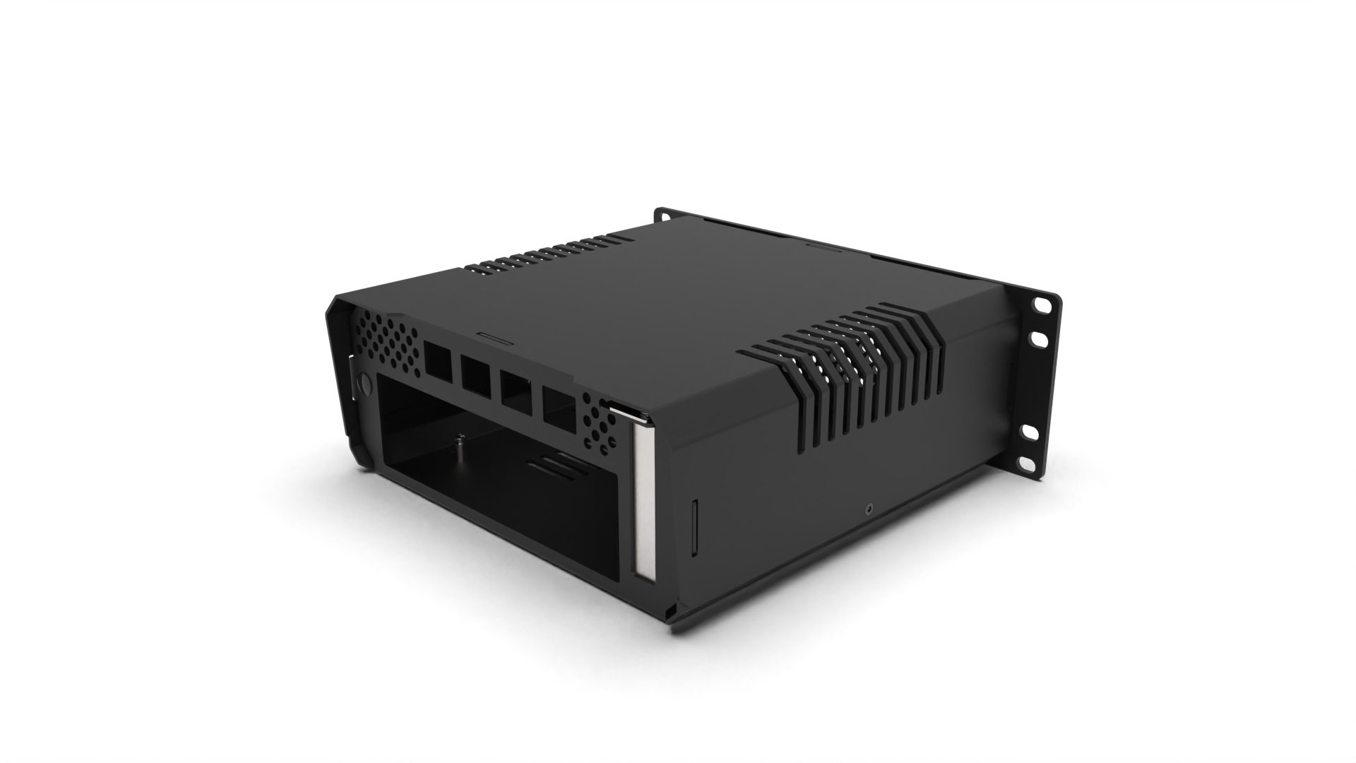 10 inch 2U Mini-ITX case, short depth and rack-mountable - MyElectronics