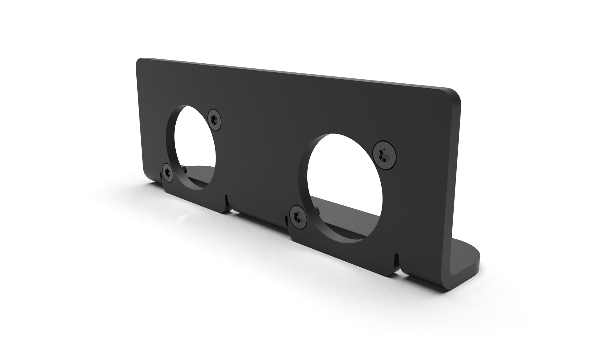 D-size connector panel (Neutrik) for 2 conn. in NUC rack mount ...